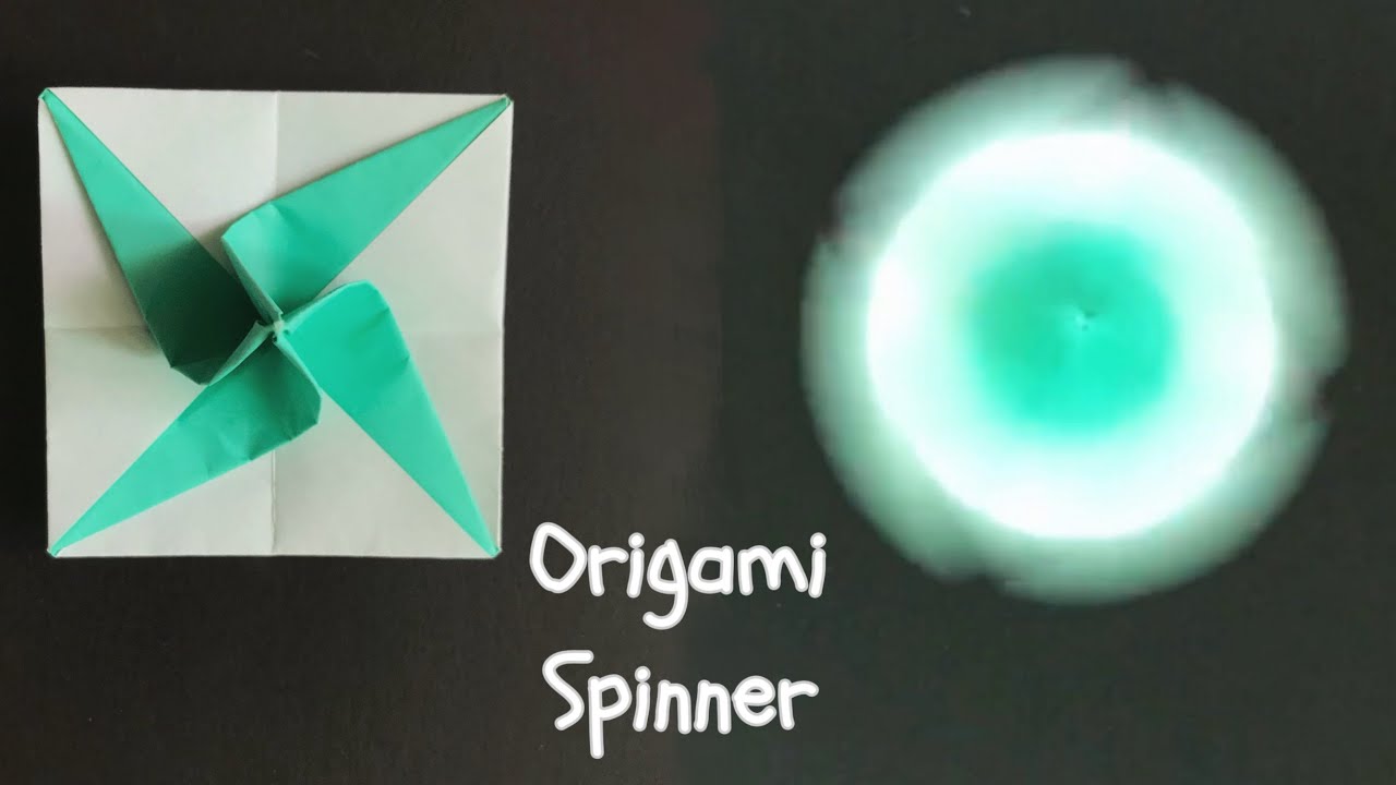 Origami Spinner/ Easy & Fun Paper Craft/ Paper Spinner Toy - YouTube