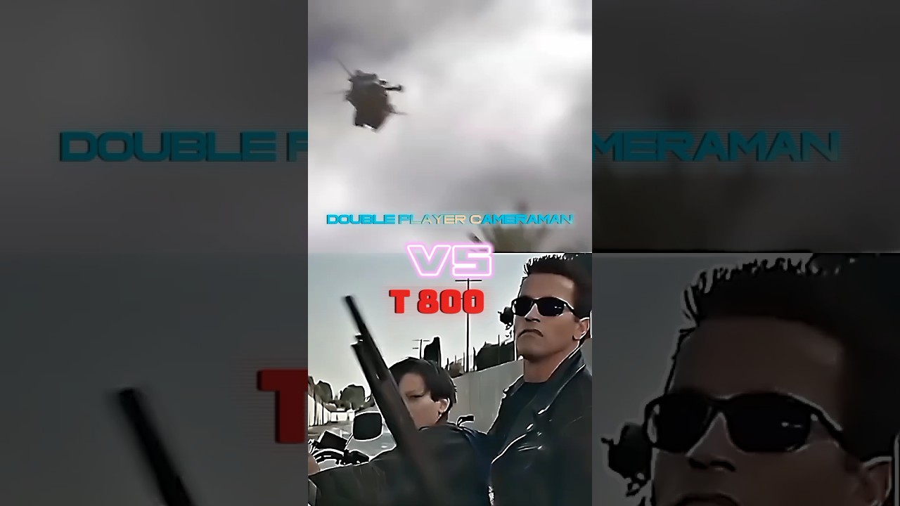 Double player cameraman vs. Terminator T800 #battle #edit #meme #vs # ...