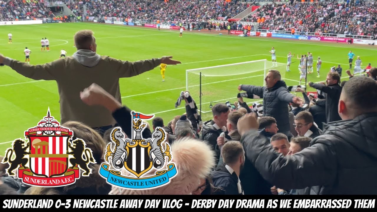 Sunderland 0-3 Newcastle derby day vlog - WE HUMILIATED THEM AT THE ...
