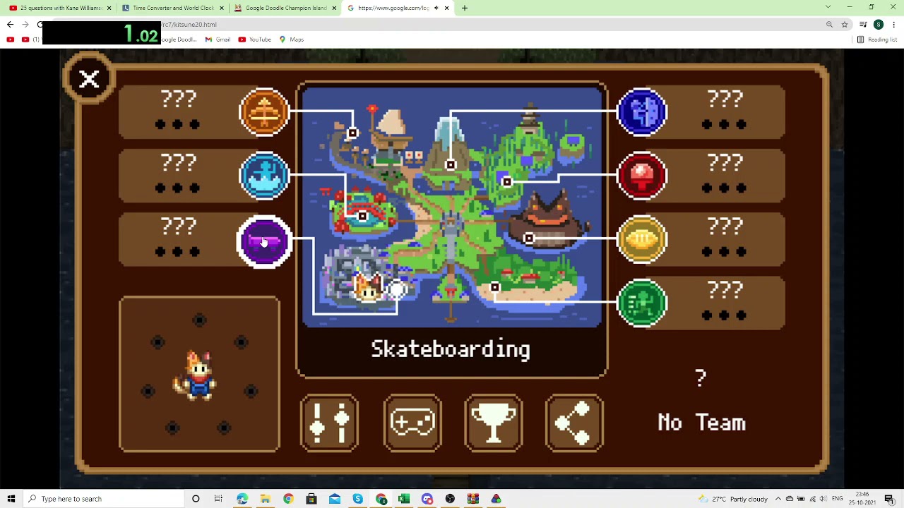 Google Doodle Champion Island Games Begin tama% speedrun.(Credit: Qumu ...