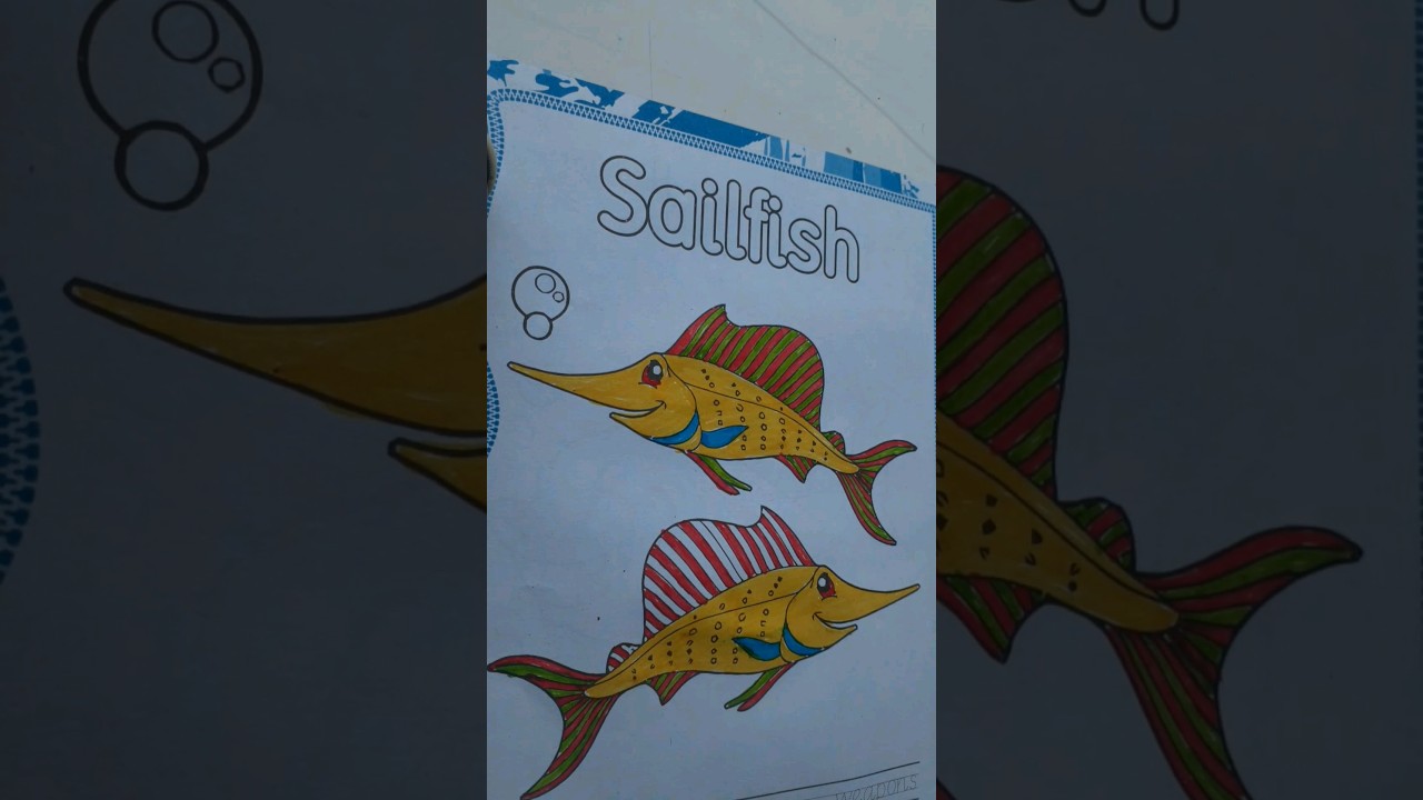 smiley fish #sail fish drawing - Fishing