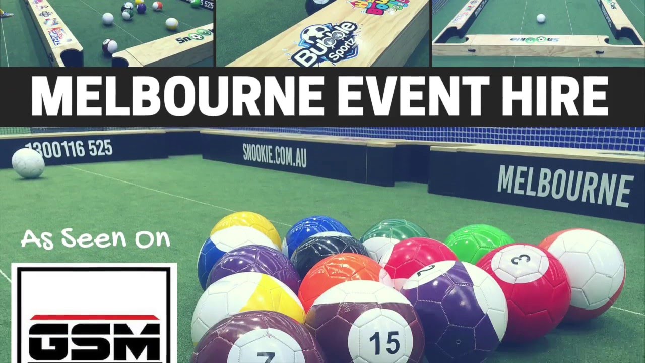 Snookie - Melbourne Soccer Pool (Snookball) Table Hire - YouTube