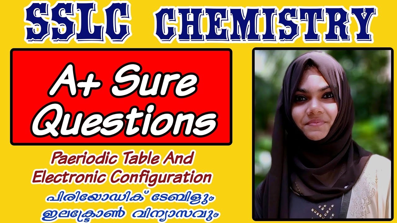 sslc chemistry chapter 1 periodic table and electronic configuration A ...