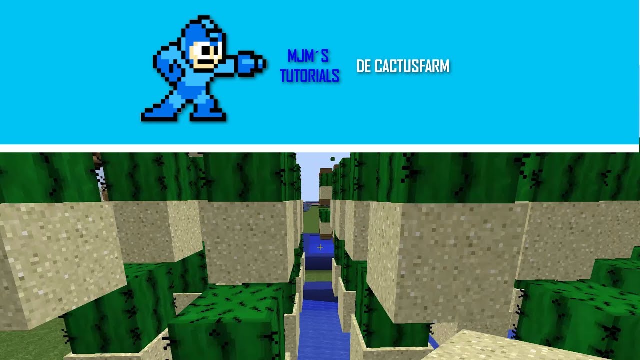 mjm's (minecraft 1.12) Tutorials: De cactusfarm - YouTube