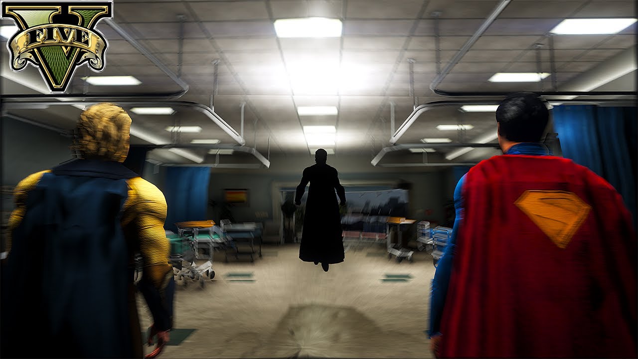 GTA 5 - Superman and The Sentry vs The Void | Superman (DCU) vs The ...
