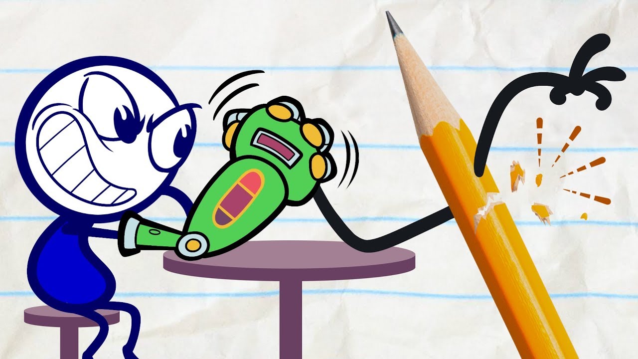 Pencilmate's NEW Robotic Arm! | Animated Cartoons Characters | Animated ...