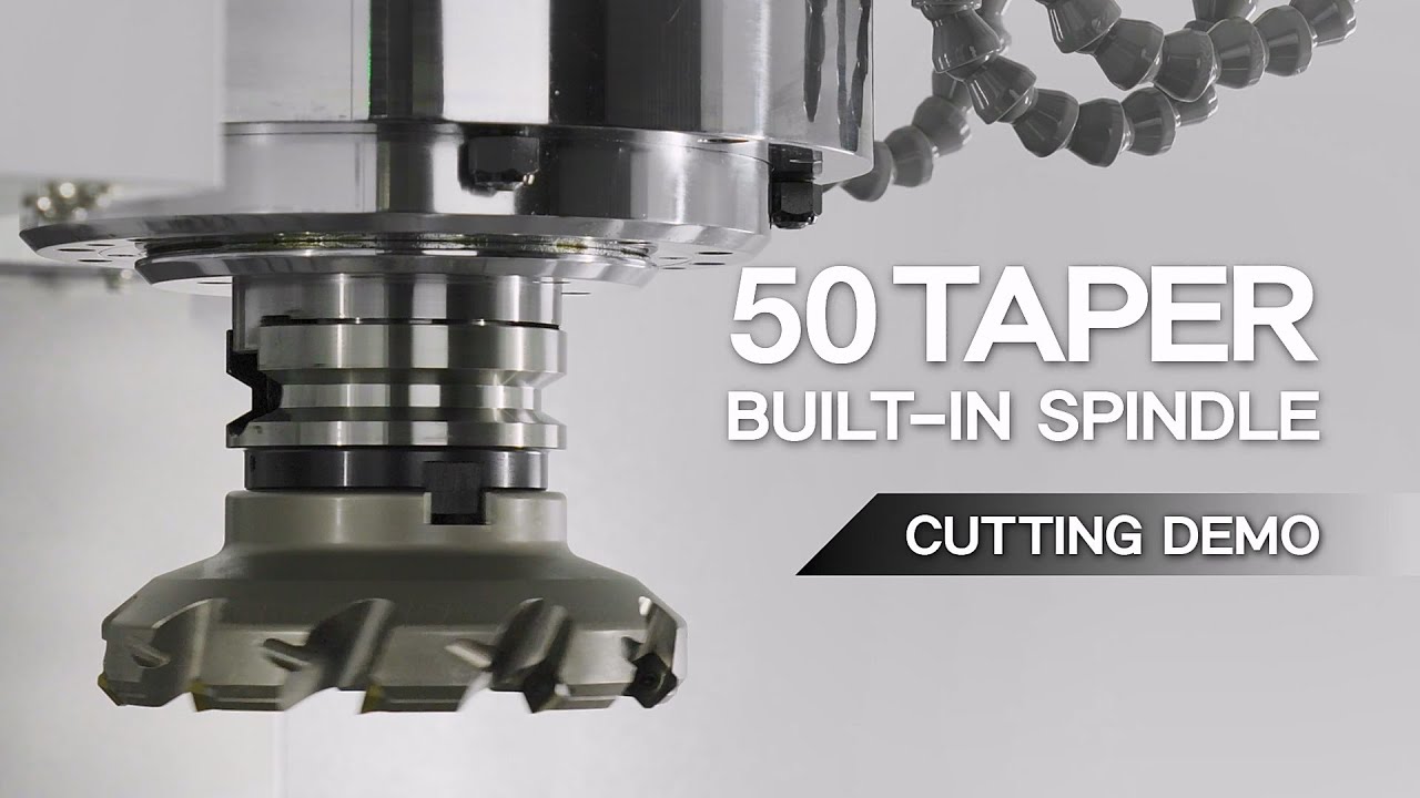 50 Taper Built-in Spindle Cutting Demo | MICRO DYNAMICS - YouTube