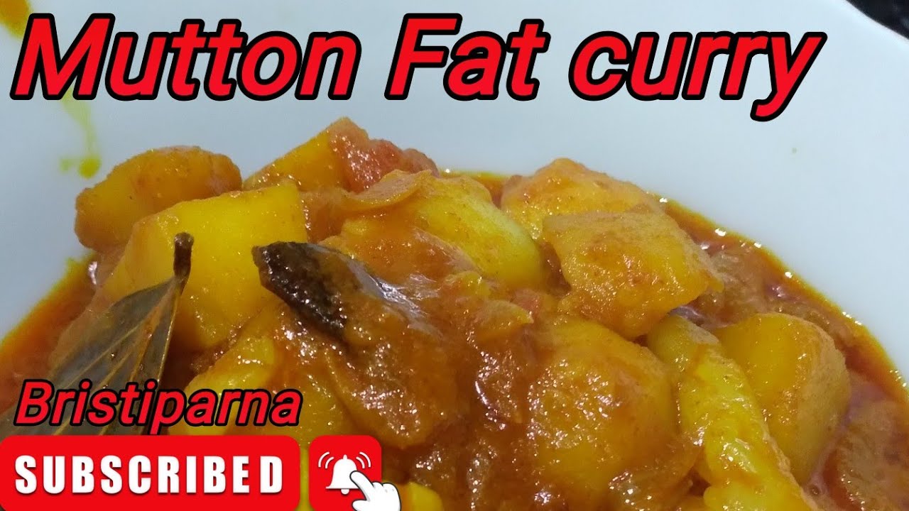 Mutton fat Curry 🥘/How can I cook Mutton Fat curry Recipe in Bengali ...