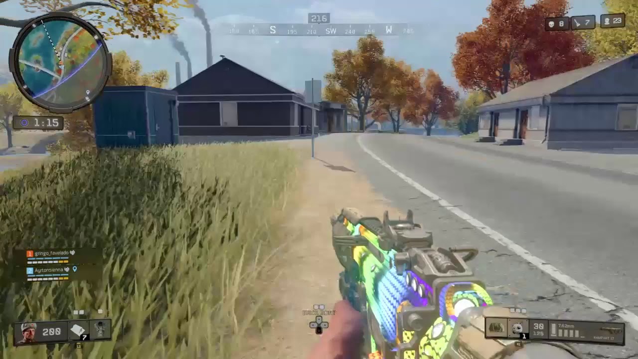 COD BO4 BLACKOUT / Worlds first ever Diamond (rainbow) camo gun skin in ...