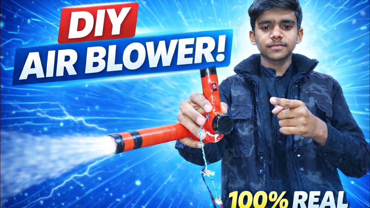 How To Make Powerful Air Blower At Home | Step By Step Guide - YouTube