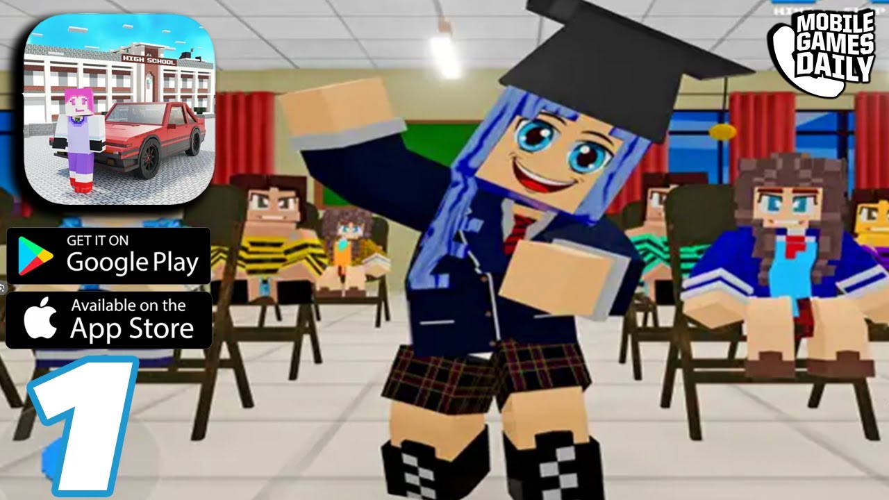 High School Party: Craft Games Gameplay Walkthrough Part 1 - School ...