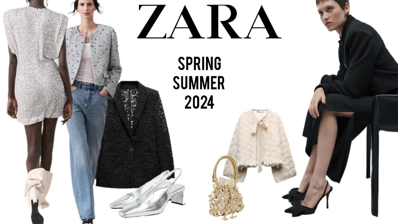 ZARA SPRING SUMMER 2024 COLLECTION WITH DETAILS.(4K) ZARA HAUL. - YouTube