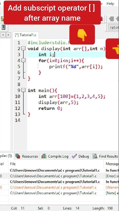 Error Subscripted Value Is Neither Array Nor Pointer Nor Vector Youtube 