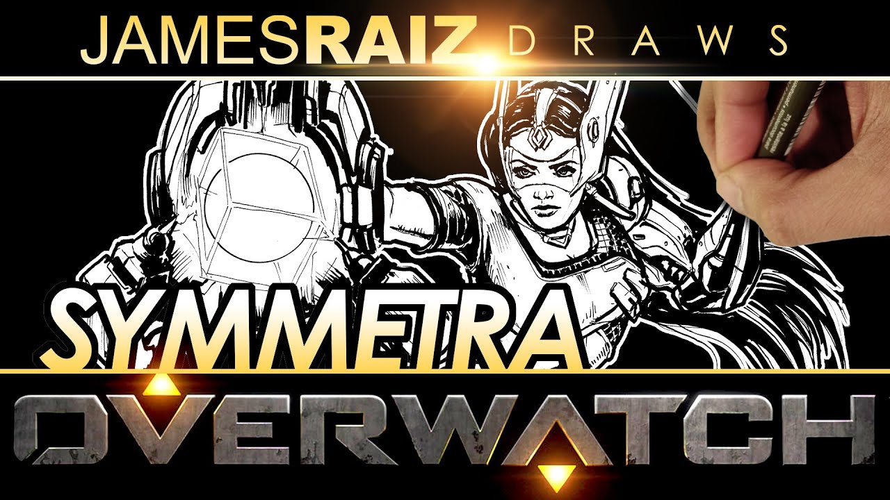 Drawing symmetra from overwatch