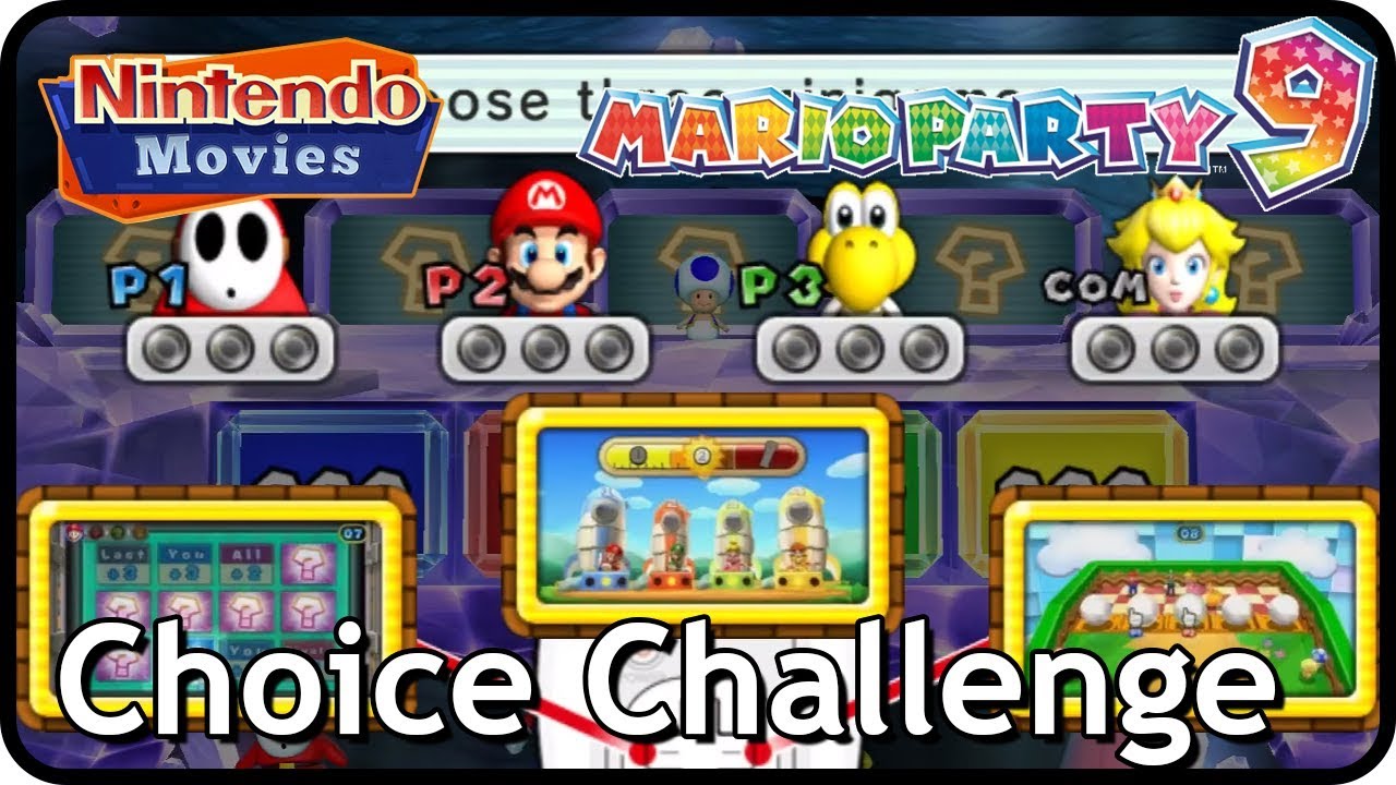 Mario Party 9 - Choice Challenge (Multiplayer, Free-for-All) - YouTube