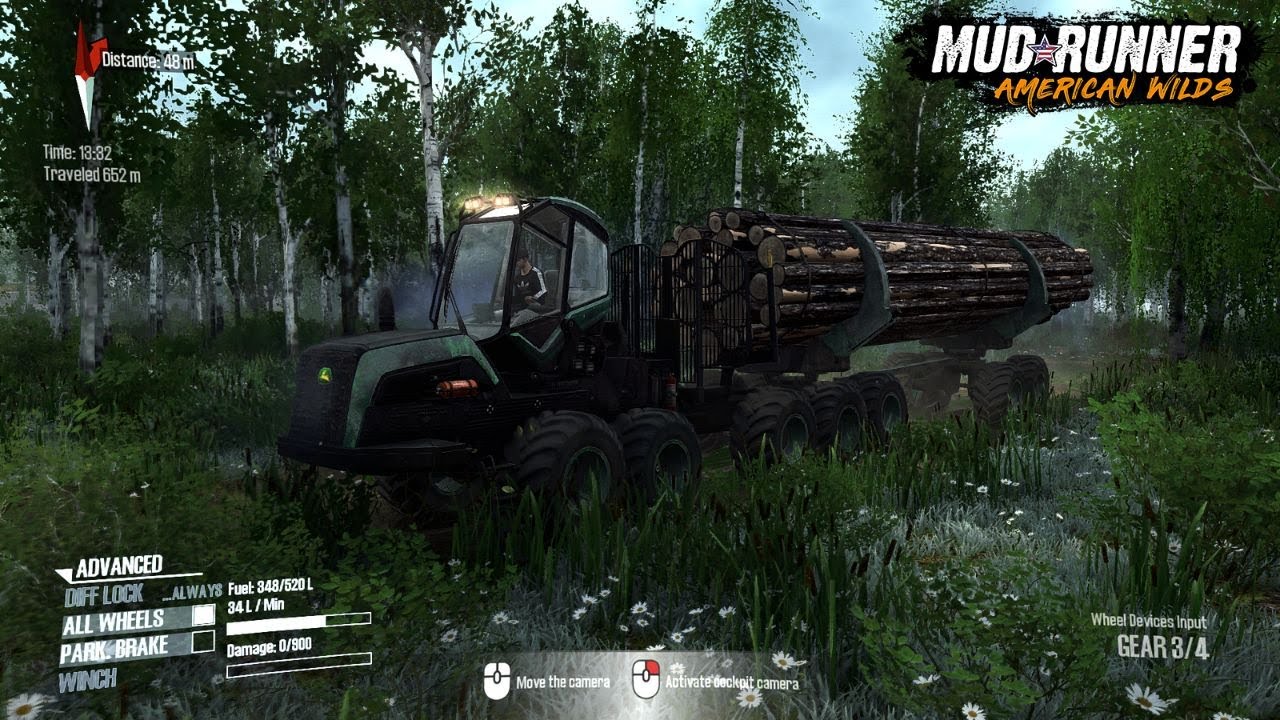 Just Look at this John Deere Log Truck In Mudrunner Gameplay | Logitech G29 Gameplay | Mudrunner ...