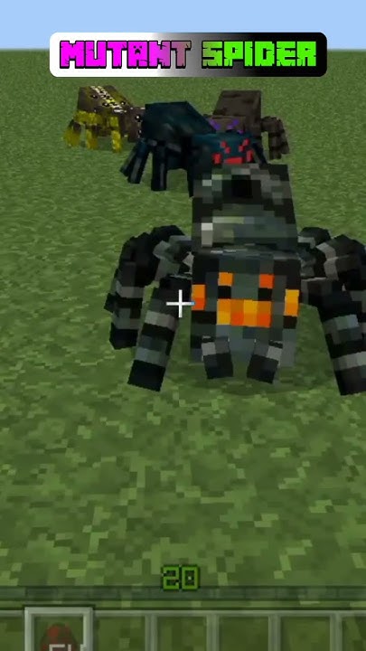 Minecraft mutant spiders #shorts #minecraft - YouTube