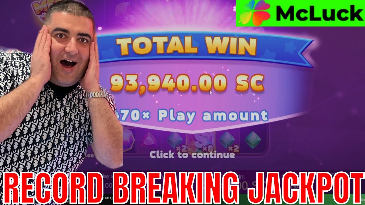 RECORD BREAKING JACKPOT Live At McLuck - Winning MEGA JACKPOT - YouTube
