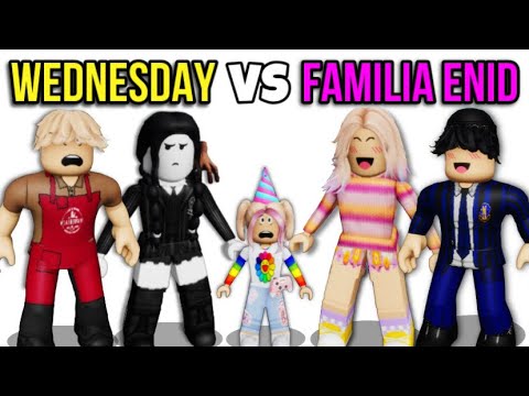 FAMILIA WEDNESDAY VS FAMILIA ENID 🤩😈(Roblox Brookhaven) - YouTube