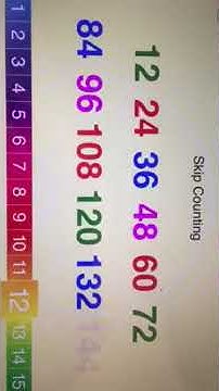 Skip counting 12s - YouTube