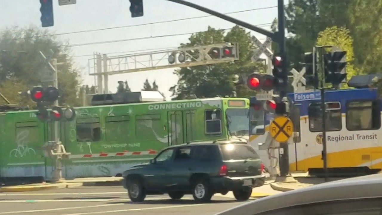 SACRT 109 Green Line Car Running On Gold Line Train, Unexpected Catch ...