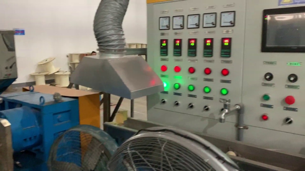 FULLY AUTOMATIC WIRE AND CABLE EXTRUDER PRODUCTION LINE - YouTube