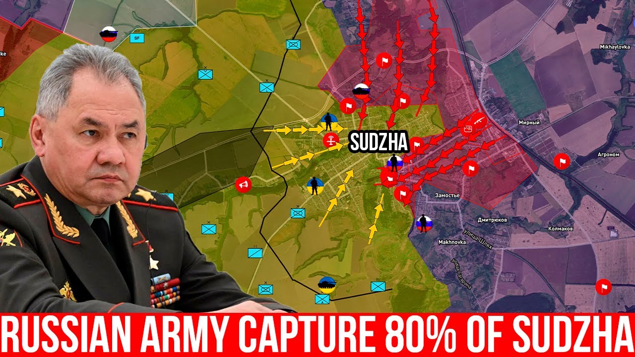 Russian army Capture 80% of Sudzha - Heavy Fighting in Town Centre ...