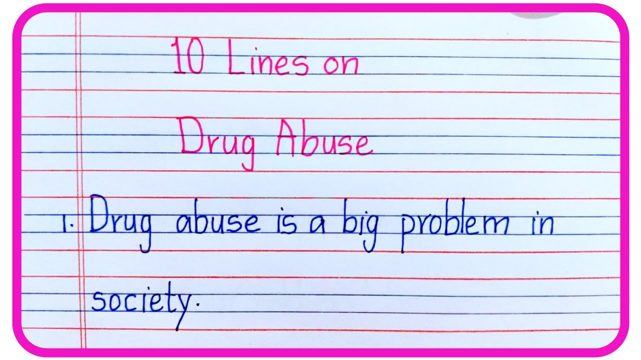 Drug Abuse Essay in English 10 lines | Essay on Drug Abuse | Write ...