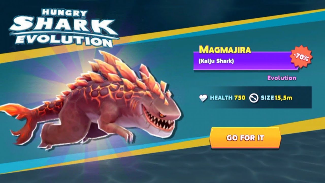 GET NEW MAGMAJIRA 70% OFF - HUNGRY SHARK EVOLUTION NEW UPDATE - HUNGRY ...