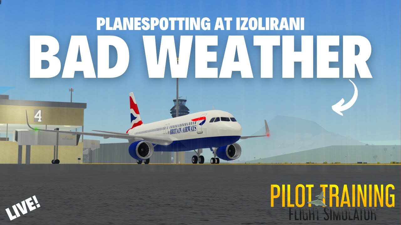 Planespotting at izo in PTFS (bad weather) - YouTube