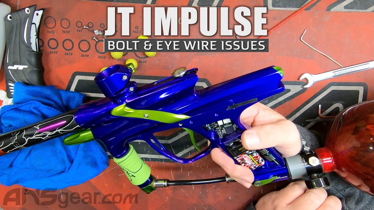 JT Impulse Paintball Marker - Bolt & Eye Wire Issues - Tech Talk - YouTube