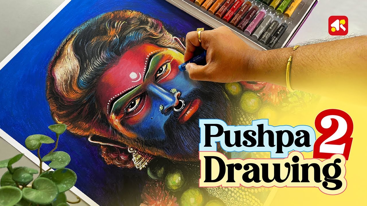Pushpa 2 drawing realistic | @AlluArjun sir's look drawing | Pushpa 2 ...