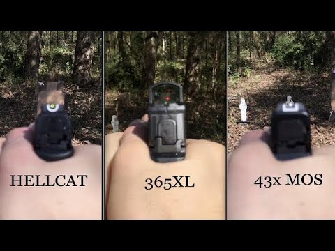 Springfield Hellcat vs Sig P365 XL vs Glock 43X MOS - Comparison ...
