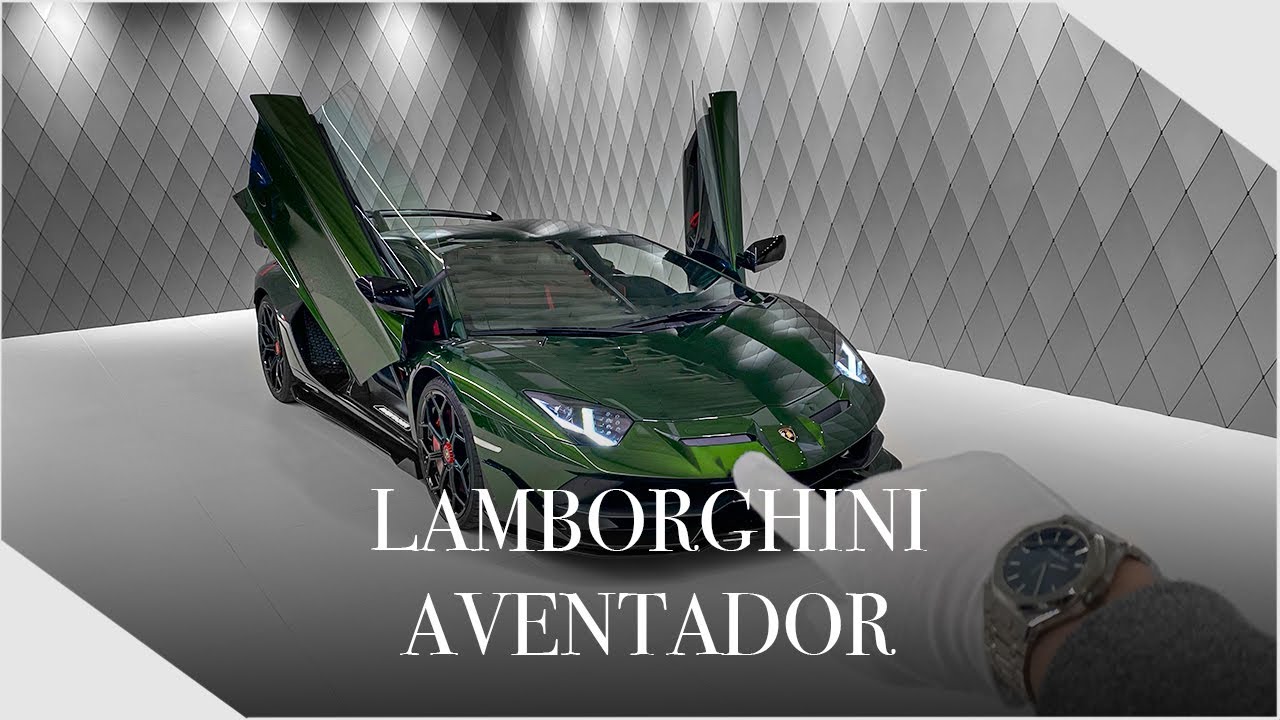 Dark Green Lamborghini Aventador