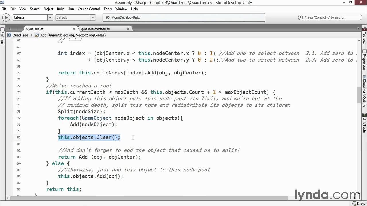 Advanced Unity 3D Game Programming 04 07 quadtree - YouTube