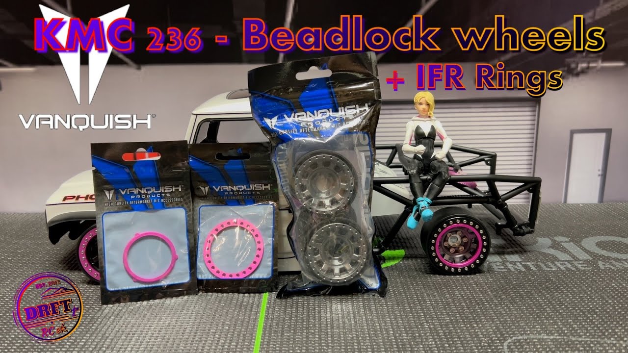 Vanquish KMC 1.9 KM236 Tank Beadlock wheels with IFR Rings assembly ...