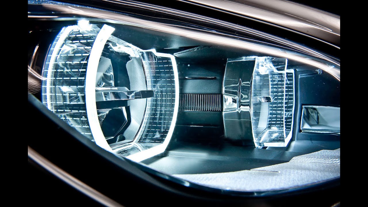 LED фары BMW 5 серии F10 - YouTube