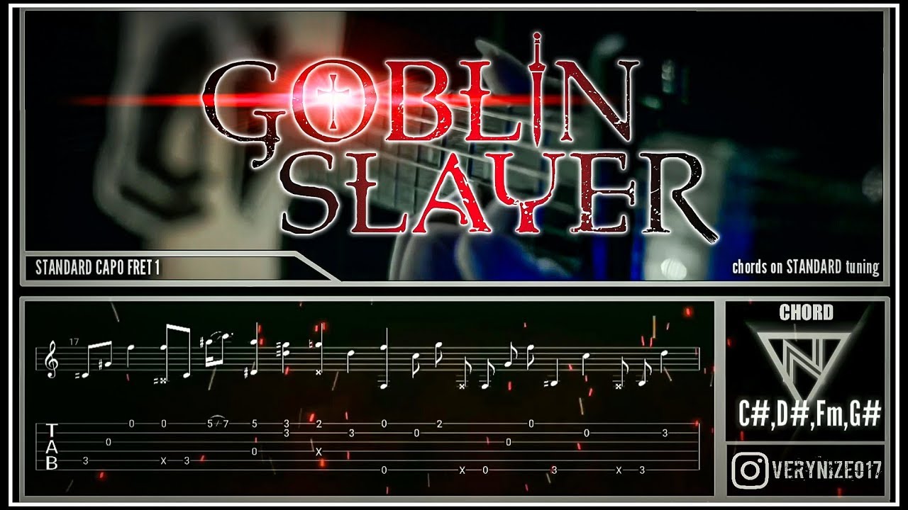 [TAB/TUTORIAL] GOBLIN SLAYER - GIN NO KISEI - Fingerstyle Guitar Tab ...