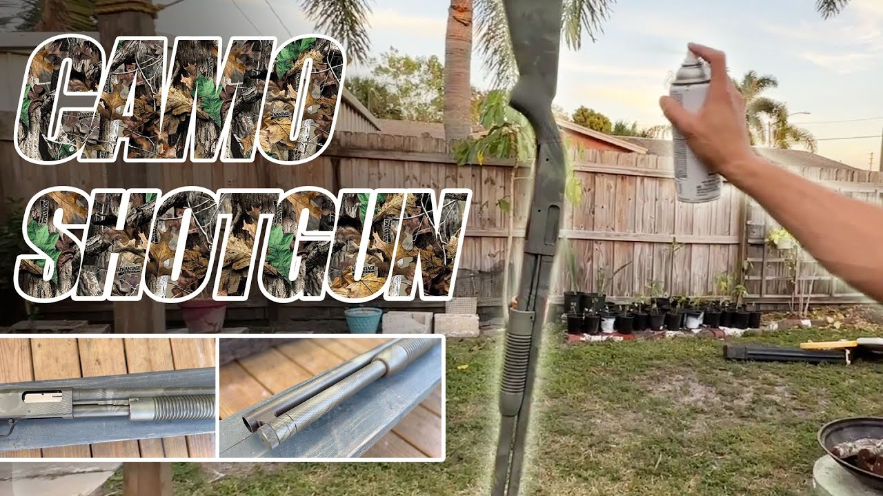 DIY Camo Painting Shotgun | Maverick 88 & Remington 870 - YouTube