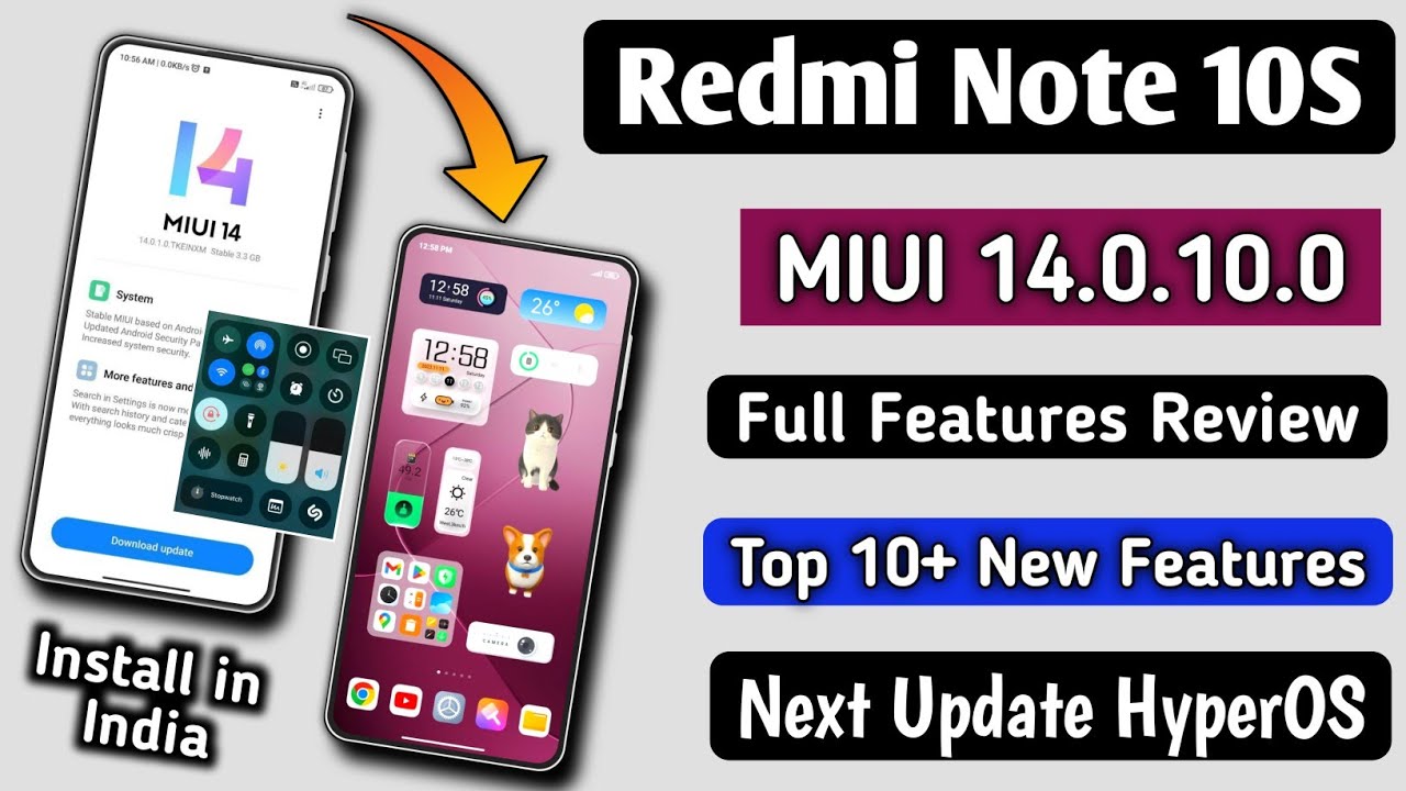 Redmi Note 10S India MIUI 14.0.10.0 Public Stable Update, Detailed ...