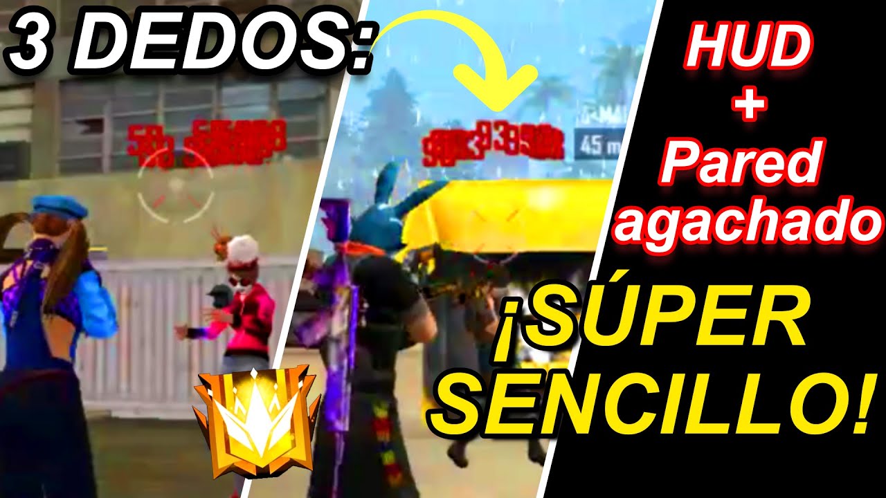 Tutorial Colocar PARED AGACHADO con HUD 3 dedos (principiantes) - Free ...