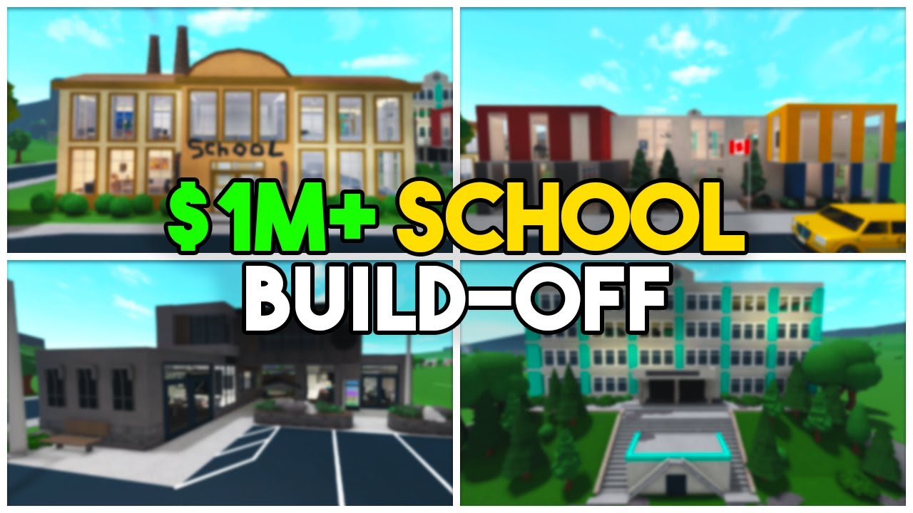 SUPER $1 Million Dollar SCHOOL Build-Off! (Roblox) - YouTube