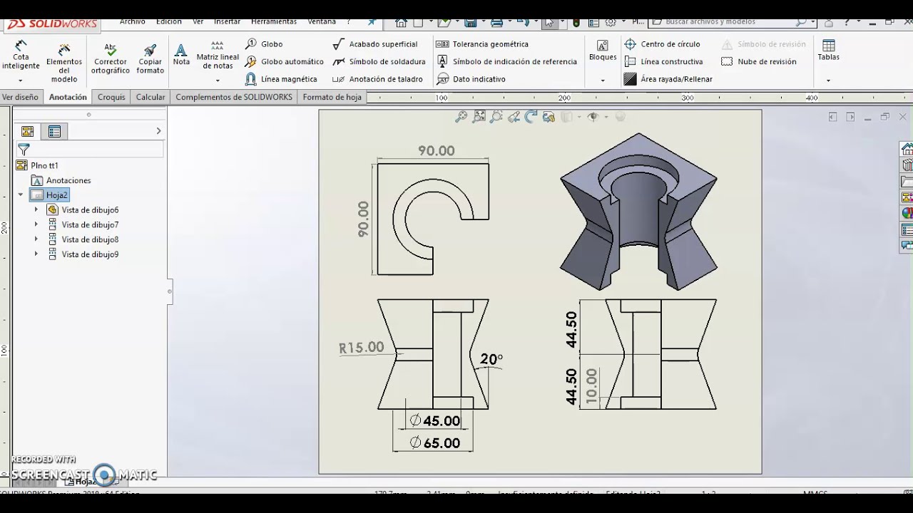 Steel connector-Solidworks - YouTube