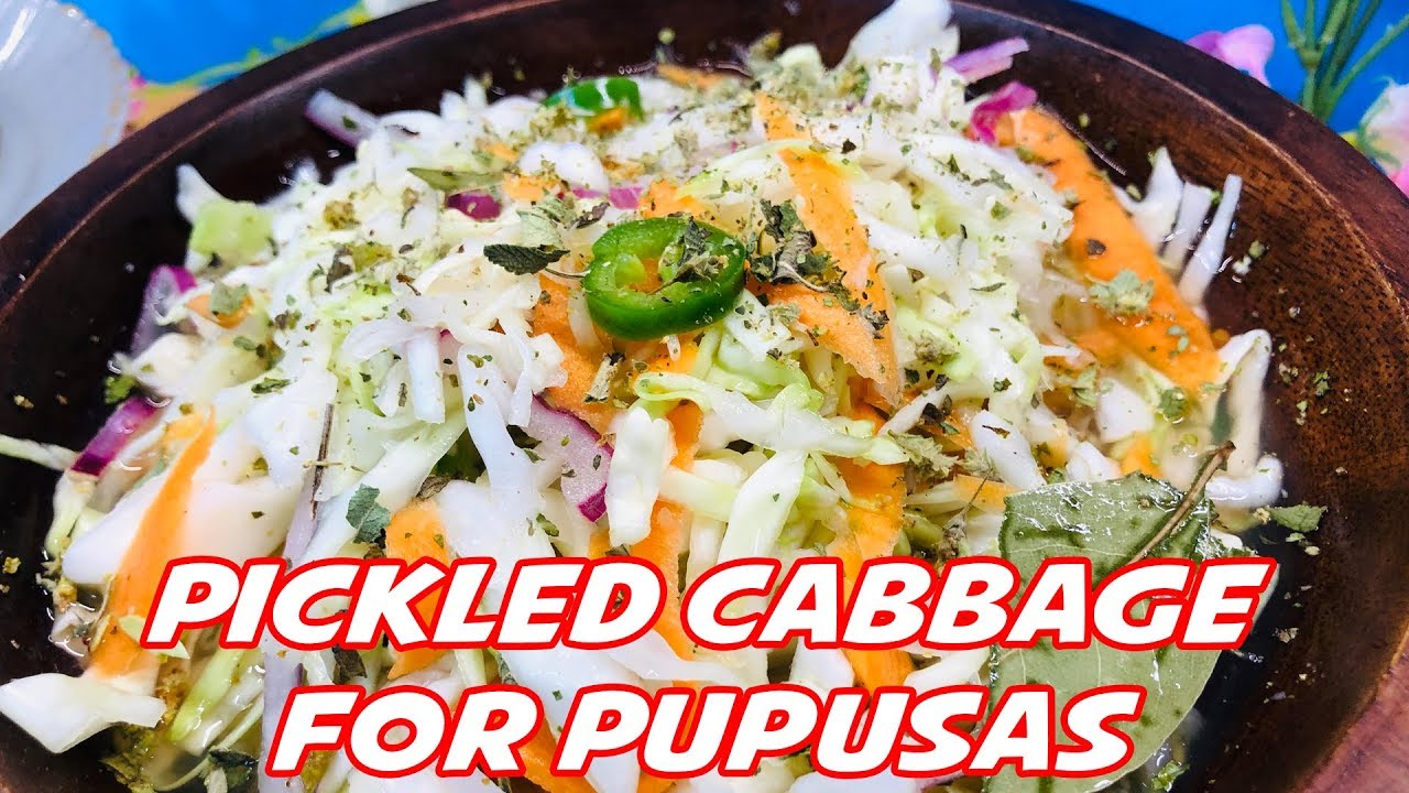 Pickled Cabbage for Pupusas - YouTube