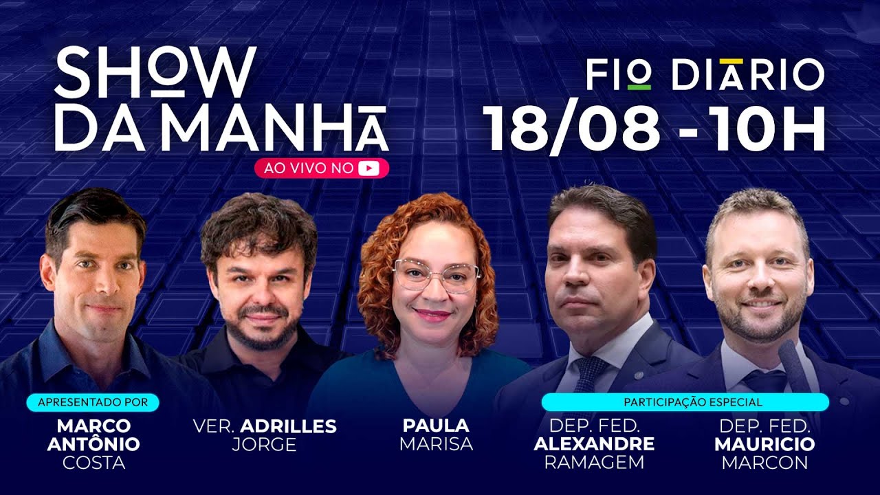 SHOW DA MANHÃ - DEPUTADOS FED. ALEXANDRE RAMAGEM E MAURICIO MARCON - 18 ...