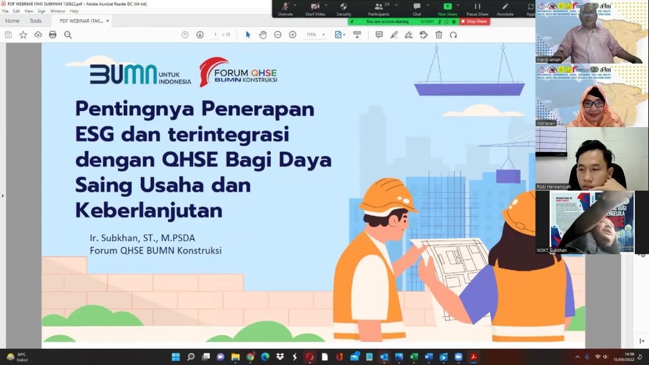 Implementasi ESG and QHSE Integrasi Bagi Daya Saing Usaha | Zoom ...