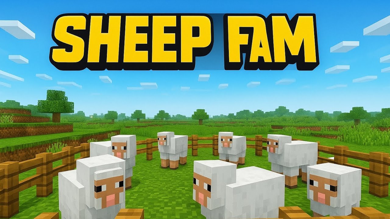 Minecraft sheep farm build🔥🔥🔥 - YouTube