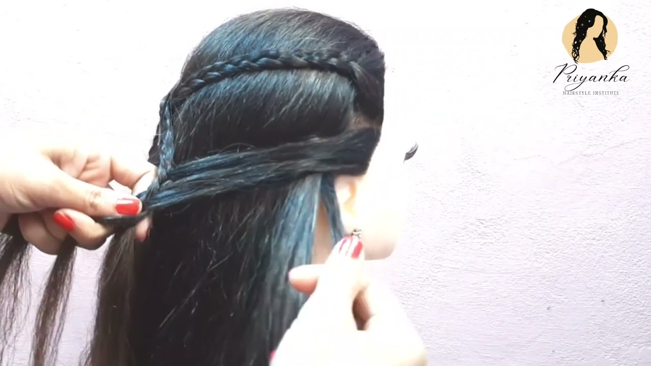 Bhut Hi Sunder Easy Open hairstyles For medium Hair। Wedding Hairstyle ...