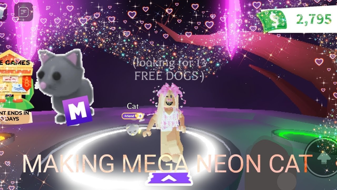MAKING MEGA NEON CAT IN ADOPT ME!🩷 - YouTube