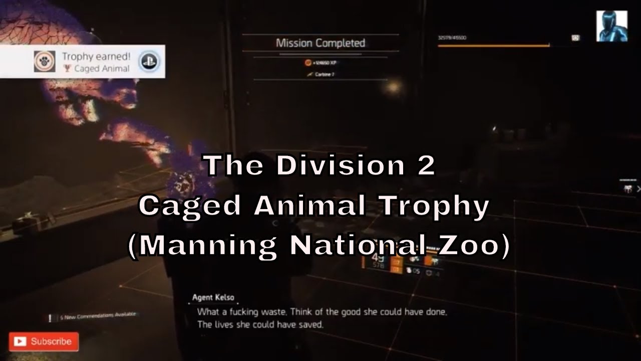 The Division 2 - Caged Animal Trophy (Manning National Zoo) - YouTube
